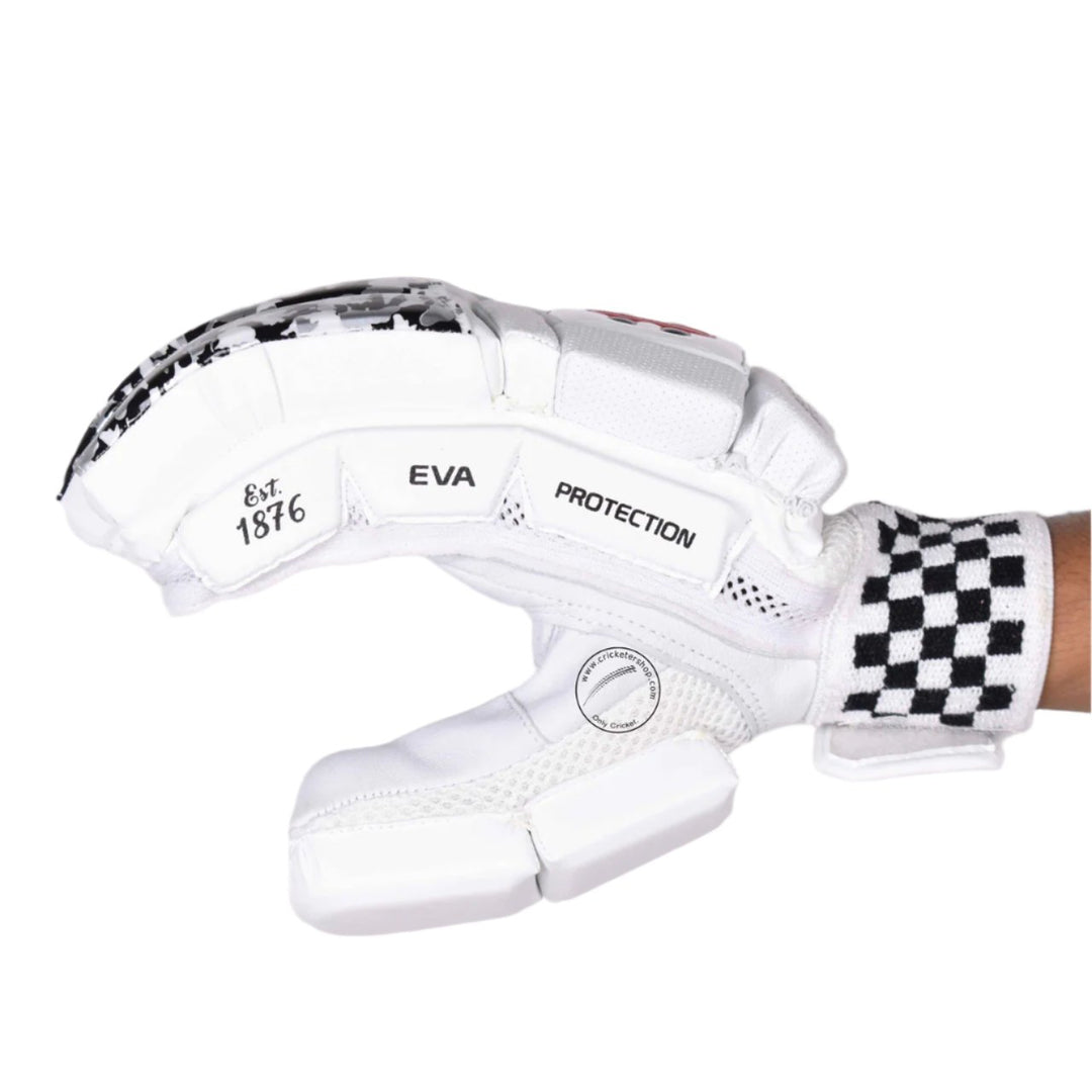 Gray Nicolls Elite GN6 Camo Cricket Batting Gloves Mens Size @ Side View